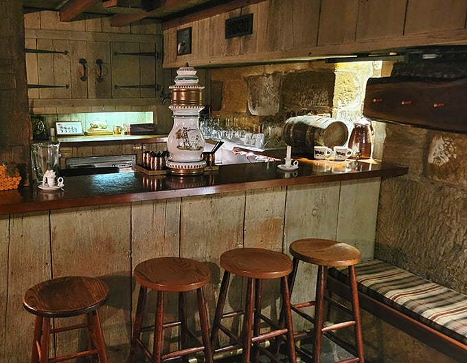 A bar that looks like it could tell stories spanning two centuries &ndash; if these wooden stools could talk, you'd be here all night.