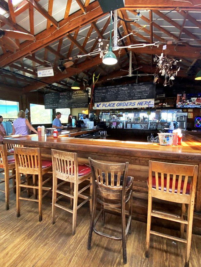 The bar where decisions are made: "Should I have the oysters, the shrimp, or just order everything?"