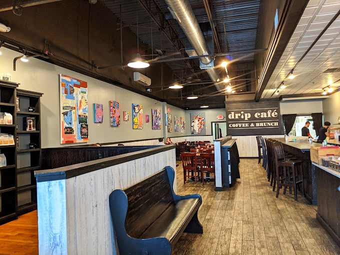 Modern industrial meets cozy comfort in this thoughtful design. The bench invites you to linger over that second cup of coffee.