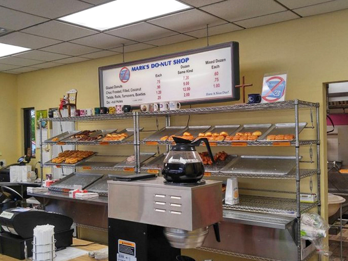 The perfect donut companion&mdash;a simple cup of coffee that knows its role is supporting actor to the star of the show.