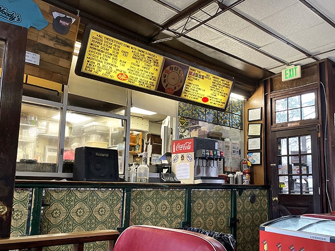 Where the magic happens. That vintage-tiled counter has seen more delicious transformations than a cooking show marathon.