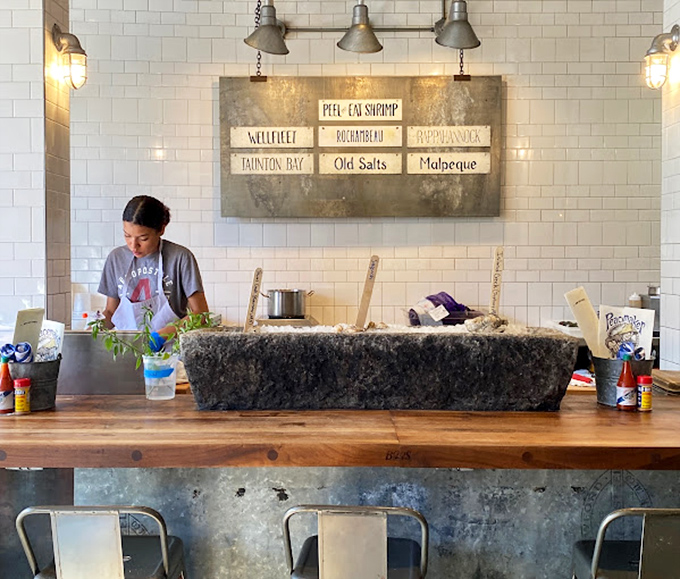 The raw bar showcases the day's freshest offerings &ndash; an altar to briny perfection where oysters are treated with the reverence they deserve.
