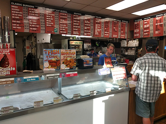 The counter where burger dreams come true, staffed by folks who know the difference between fast food and good food. 