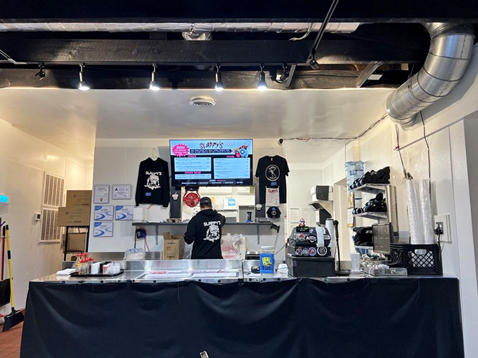 The counter where magic happens &ndash; where orders are placed and chicken dreams come true.