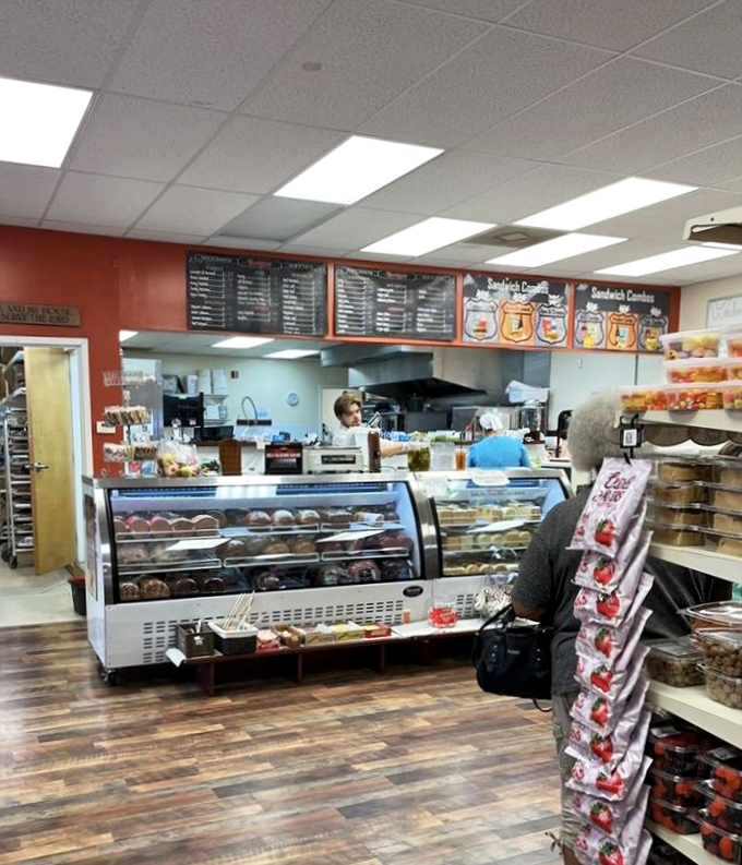 Where sandwich dreams come true &ndash; the deli counter's curved glass showcases possibilities that make choosing just one a delicious dilemma.