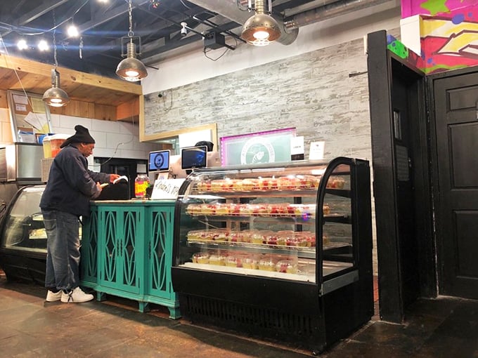 The seafood showcase where decisions are made and appetites are tested. Behind that glass lies tomorrow's daydreams.