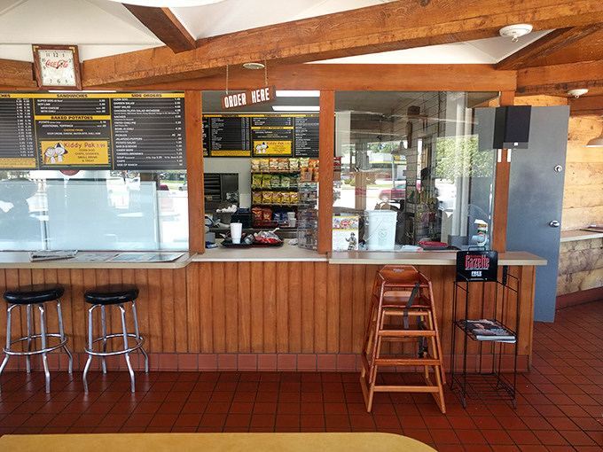The ordering counter: where dreams are articulated, decisions are made, and sandwich destiny is fulfilled with quiet efficiency.