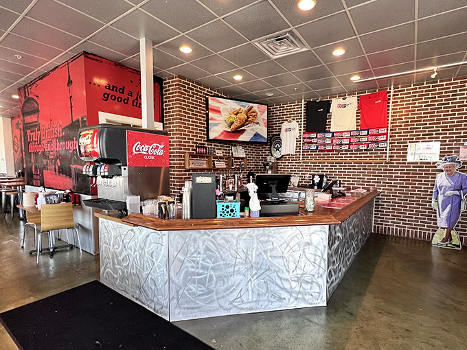 The command center of British culinary diplomacy. Where orders are taken and Anglo-American relations are strengthened, one plate at a time.