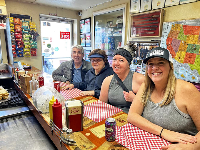 The counter creates instant camaraderie. Strangers become friends when united by the pursuit of slider perfection.