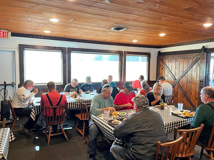 No screens, no distractions&mdash;just people enjoying meals together. Somehow the food tastes better when consumed amidst actual conversation.