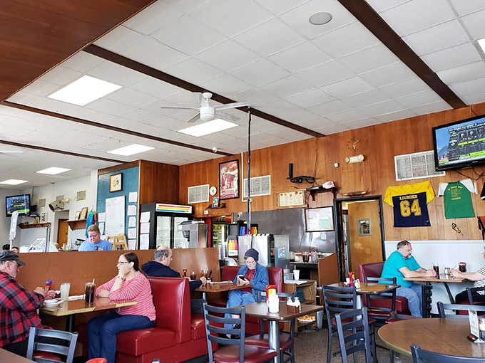 The dining room hums with the symphony of forks against plates and stories shared across tables. This is Indiana's living room.
