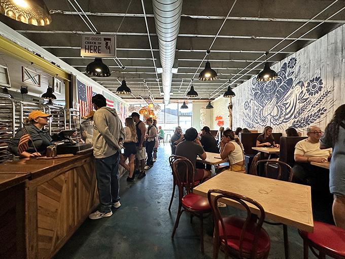 The line forms early, a community united by the universal language of "I need that pastry in my life right now."