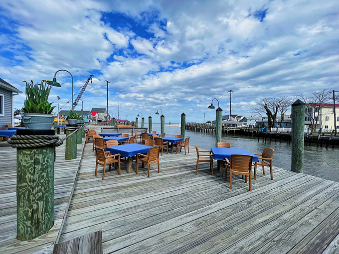 The deck at JP's doesn't just offer a view&mdash;it delivers a full maritime experience where the boundary between restaurant and waterway blissfully blurs.
