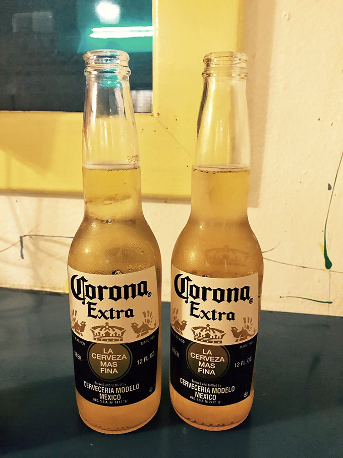 Cold Coronas waiting to wash down seafood treasures&mdash;because sometimes the perfect beverage pairing is simply "cold and refreshing."