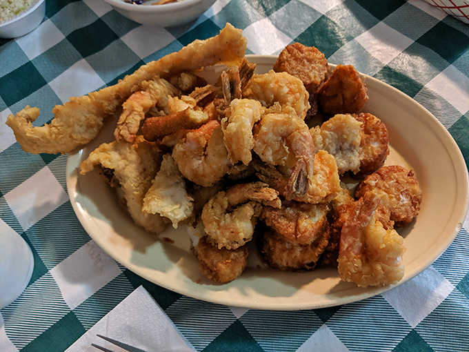 A mountain of golden-fried goodness that makes sharing both necessary and slightly heartbreaking. Every piece is worth fighting for.