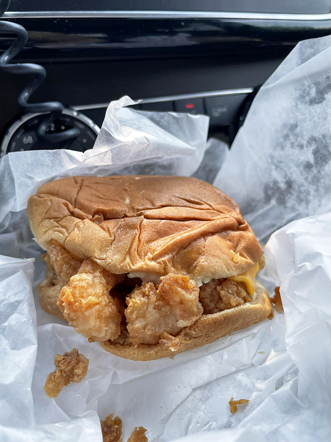 Car picnics were invented for moments like this&mdash;a sandwich so good you can't even wait to get home before diving in.