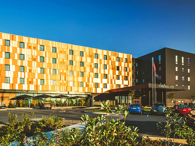 Modern accommodations with a colorful twist provide a contemporary counterpoint to Lititz's historic charm. Even the hotel looks happy to be here!