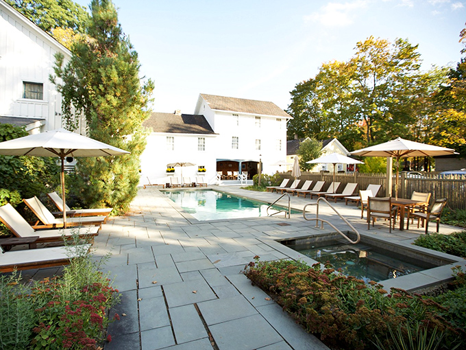 This isn't just a hotel pool&mdash;it's a sanctuary where the Berkshire air mingles with the scent of chlorine and relaxation.