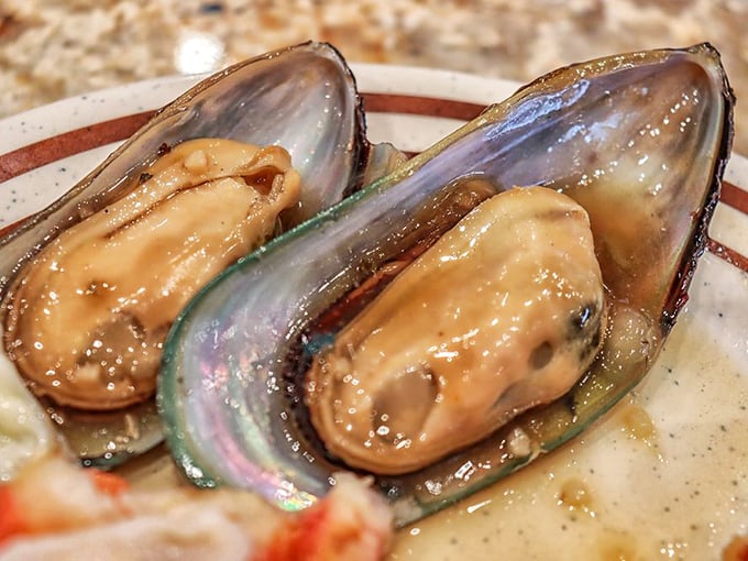 These mussels aren't just shellfish &ndash; they're iridescent treasure chests hiding oceanic gold within their pearlescent shells.