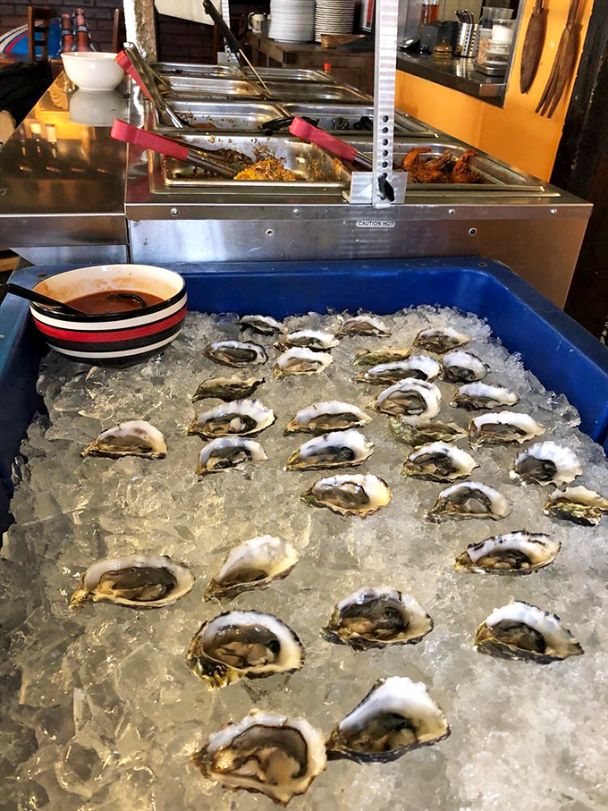 These oysters on ice aren't just appetizers—they're little cups of ocean waiting to transport you to coastal bliss.
