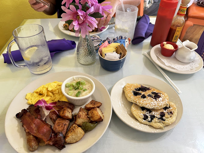A breakfast plate that hits all the right notes&mdash;savory, sweet, and everything in between. That grits bowl is calling my name.