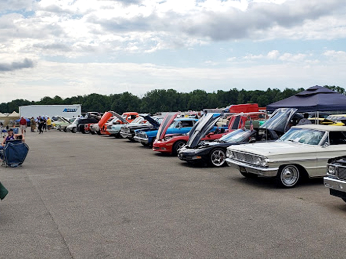 Car shows and motorsports: perfect together like peanut butter and jelly. These classic beauties provide eye candy between adrenaline rushes.