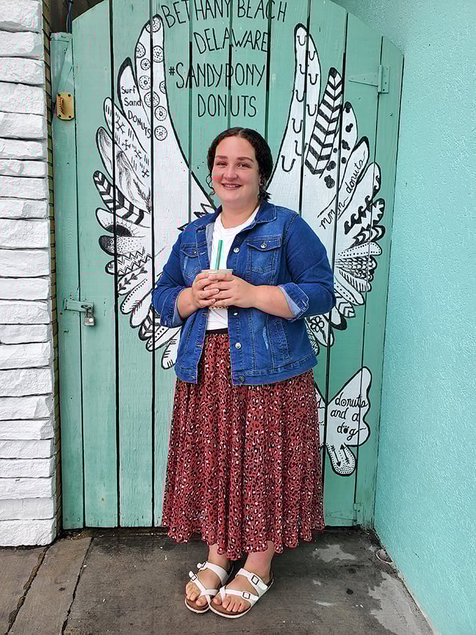 The unofficial angel wings of Bethany Beach&mdash;pose here after consuming half a dozen donuts and achieve peak vacation status in one Instagram post.