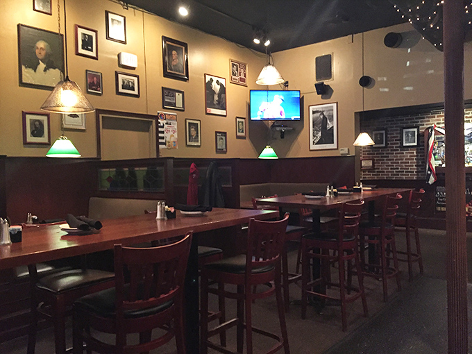 The walls tell America's story through portraits of presidents who'd surely approve of raising a glass to democracy and good food.