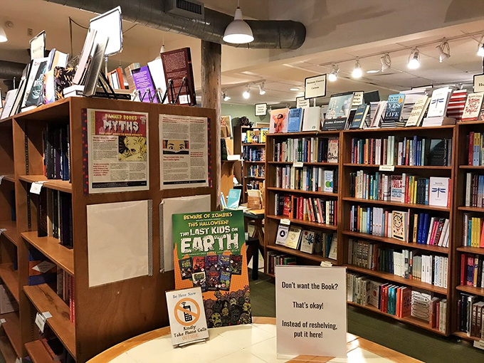 The non-fiction section: where real life proves stranger than fiction. These shelves have educated more Asheville residents than some college courses.