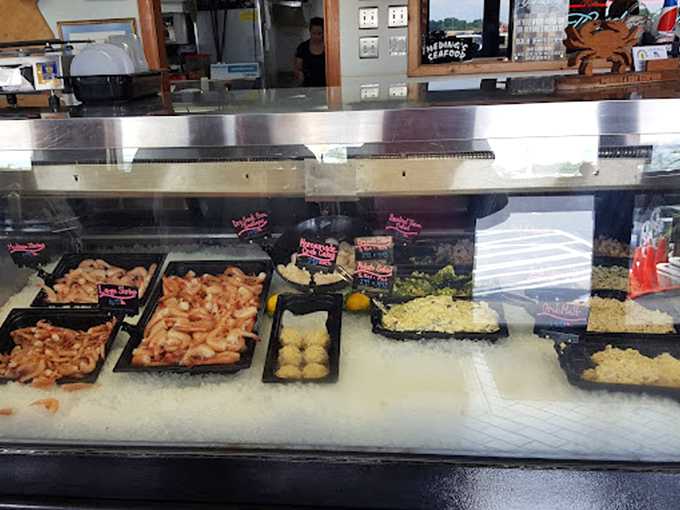The seafood display case&mdash;a treasure chest where the gems aren't rubies and emeralds, but jumbo shrimp and lump crabmeat.