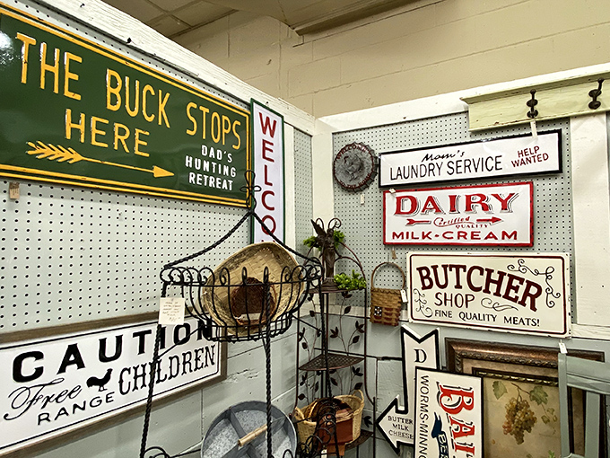 Vintage signs that once directed real customers now direct your home's aesthetic&mdash;from dairy fresh to hunting retreats.