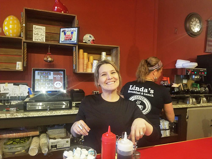 The staff serves up smiles as warm as the coffee, creating that "everybody knows your name" feeling that's becoming rarer than a well-done steak.
