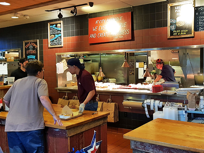 Behind the counter, barbecue artisans work their magic&mdash;the kitchen equivalent of watching Hendrix play guitar or Jordan sink a three-pointer.