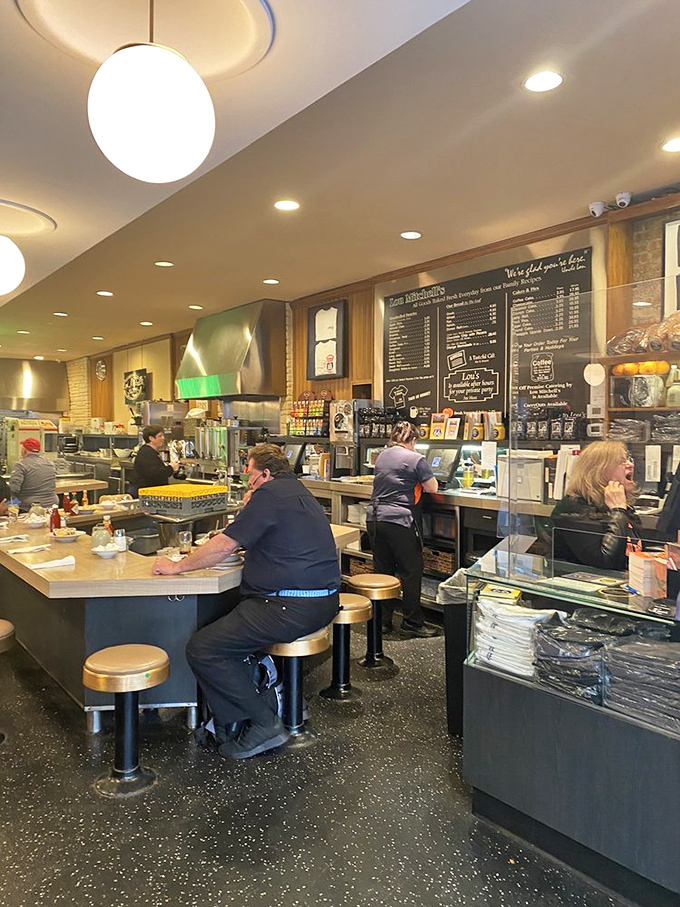 Where the magic happens. These kitchen veterans have probably flipped more eggs than most people have eaten in their lifetime.