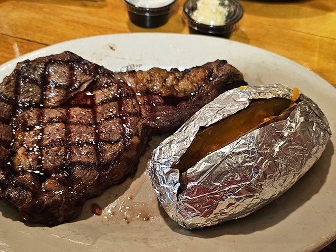 When your steak has its own gravitational pull and your sweet potato comes dressed for the occasion, you know you're somewhere special.