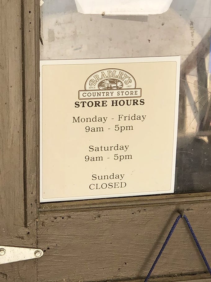 Store hours that remind you this is a place that respects tradition—and Sundays. Plan accordingly or face sandwich disappointment.