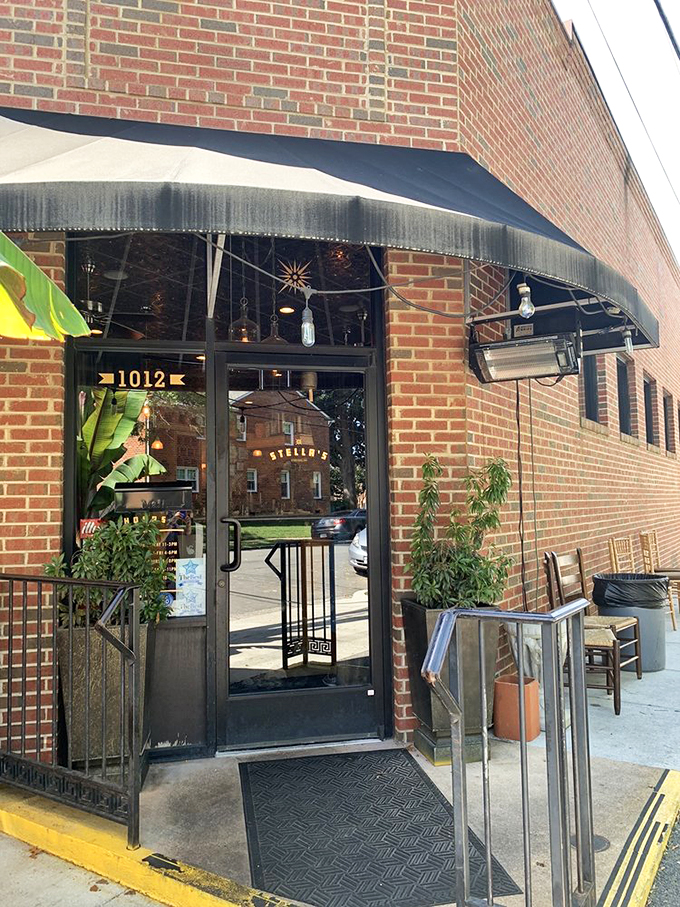 The storefront beckons with golden light and the promise of Mediterranean treasures within. That "1012" address should be on your culinary bucket list.