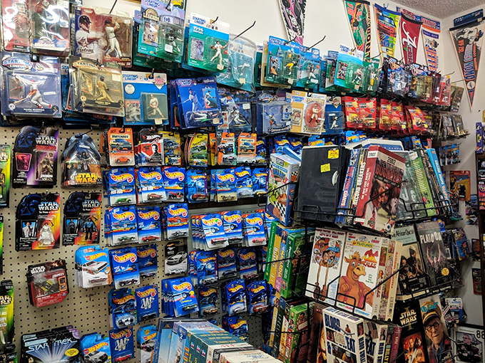 Star Wars meets Hot Wheels in this collector's paradise. The toys we once begged our parents for now command impressive price tags.