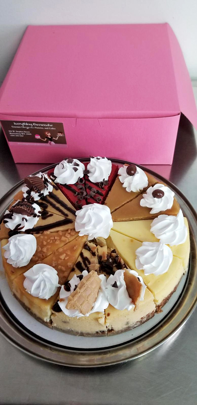 The sampler wheel of dreams &ndash; twelve different ways to convince yourself that calories consumed in Martinsburg don't count.