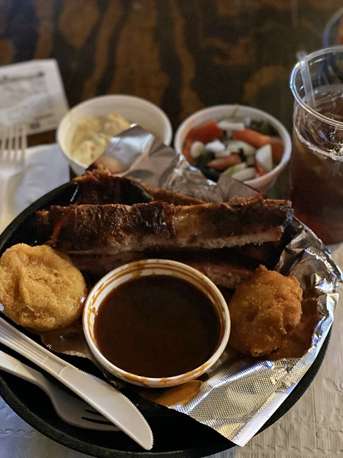 Ribs that don't need fancy presentation&mdash;just a side of sauce, cornbread companions, and your complete, undivided attention.
