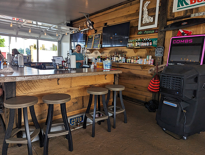 Where the magic happens. This no-nonsense bar serves up drinks with the same straightforward honesty as their seafood.