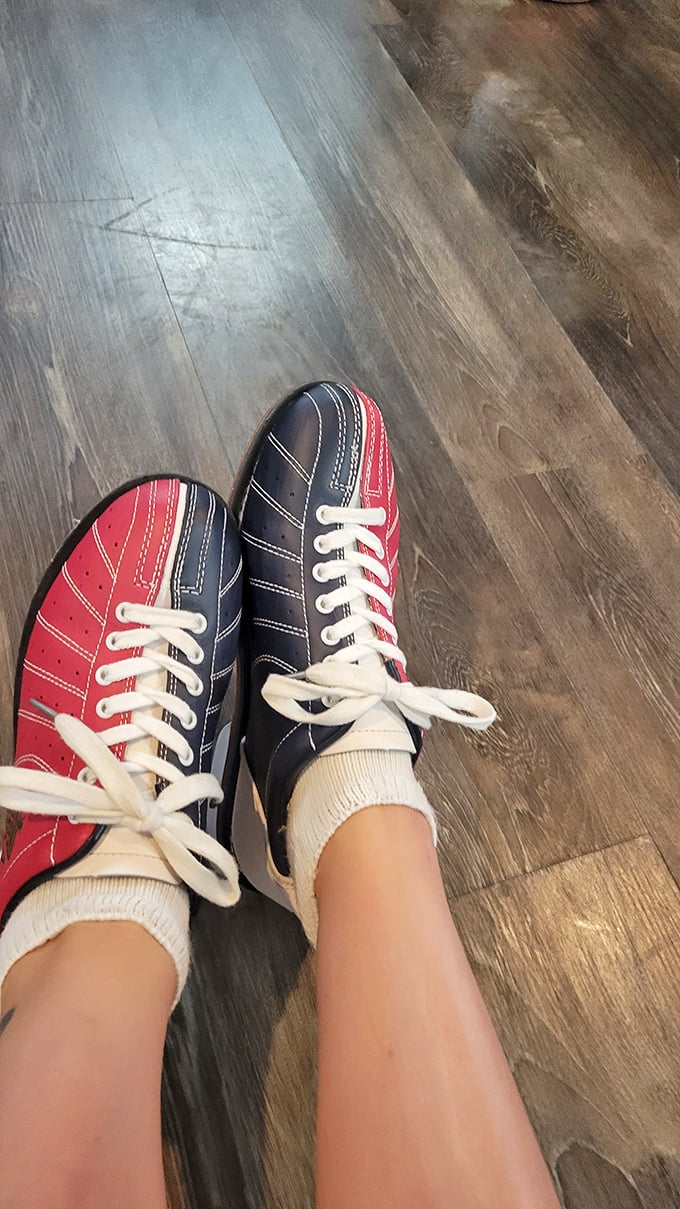 The iconic red and blue bowling shoes&mdash;fashion's greatest sacrifice in the name of athletic achievement and preventing spectacular falls.