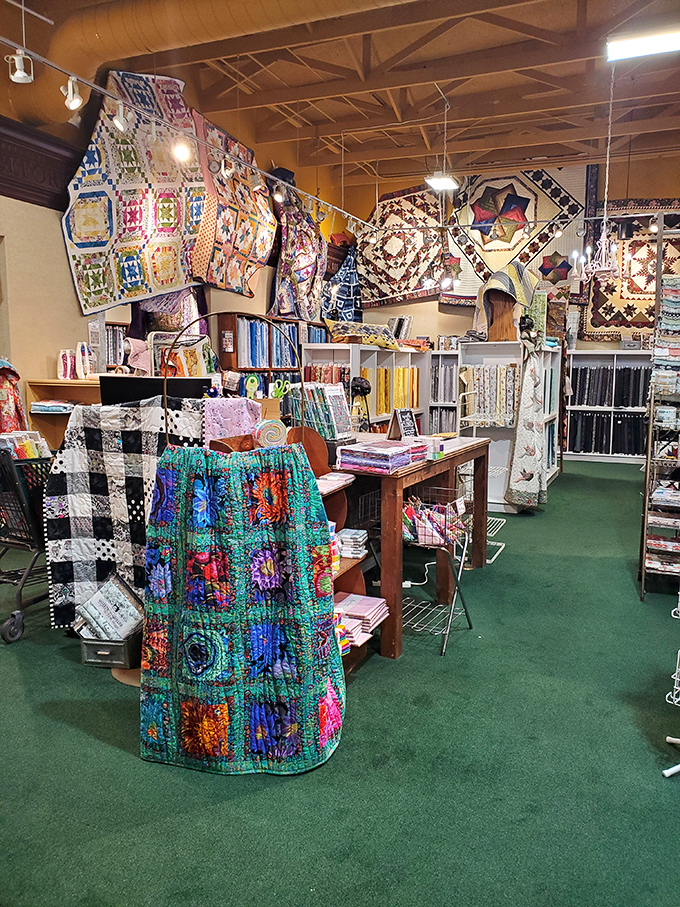 The warm lighting and thoughtful displays create an atmosphere where time slows down and inspiration speeds up.