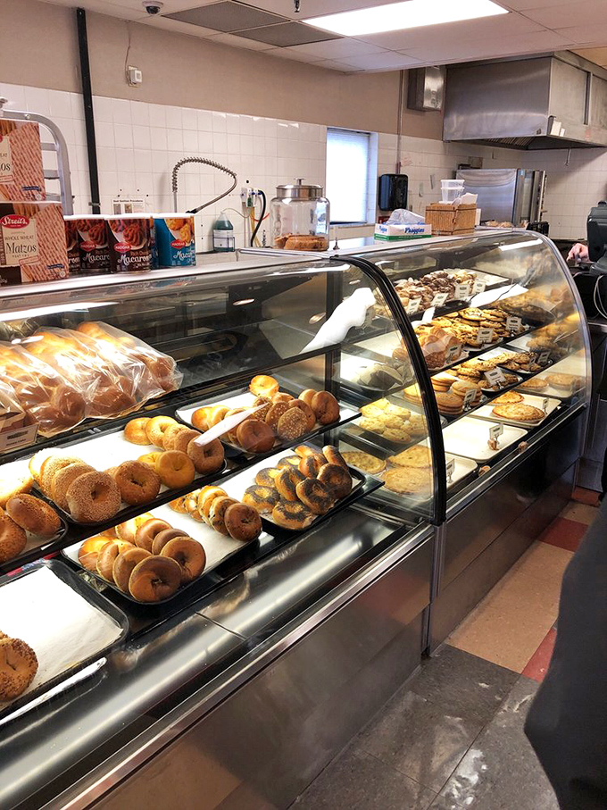 Bagel paradise&mdash;where carb dreams come true daily. This display case has probably starred in more Indianapolis food fantasies than any other glass structure.