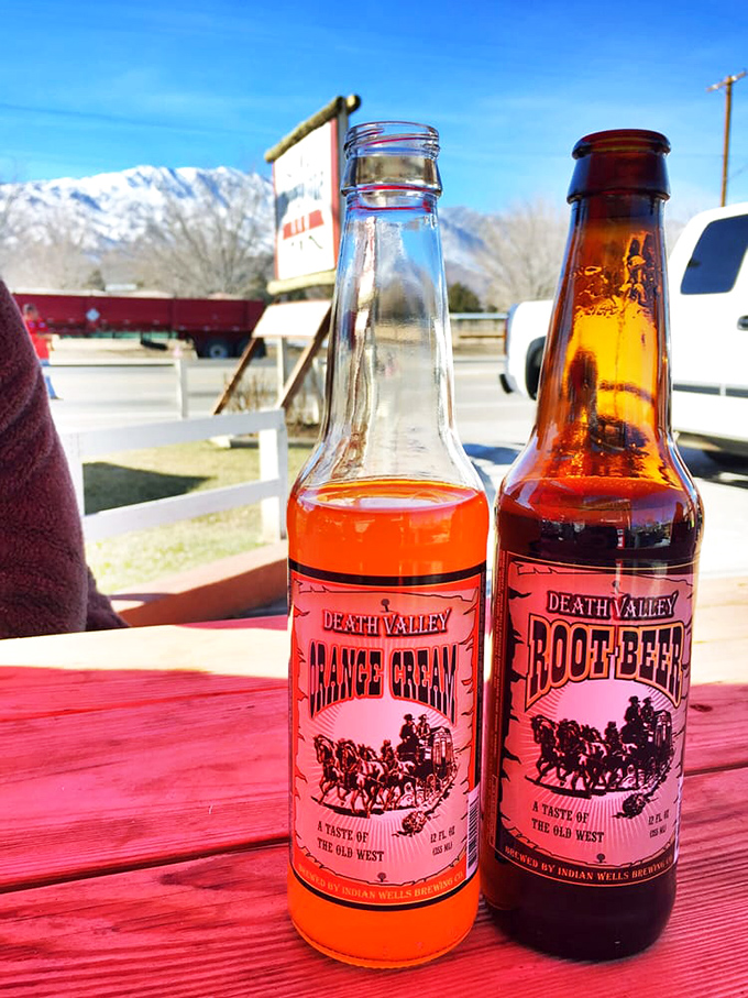 Death Valley-branded sodas seem appropriate &ndash; after this meal, you might need to hibernate in the nearby desert.