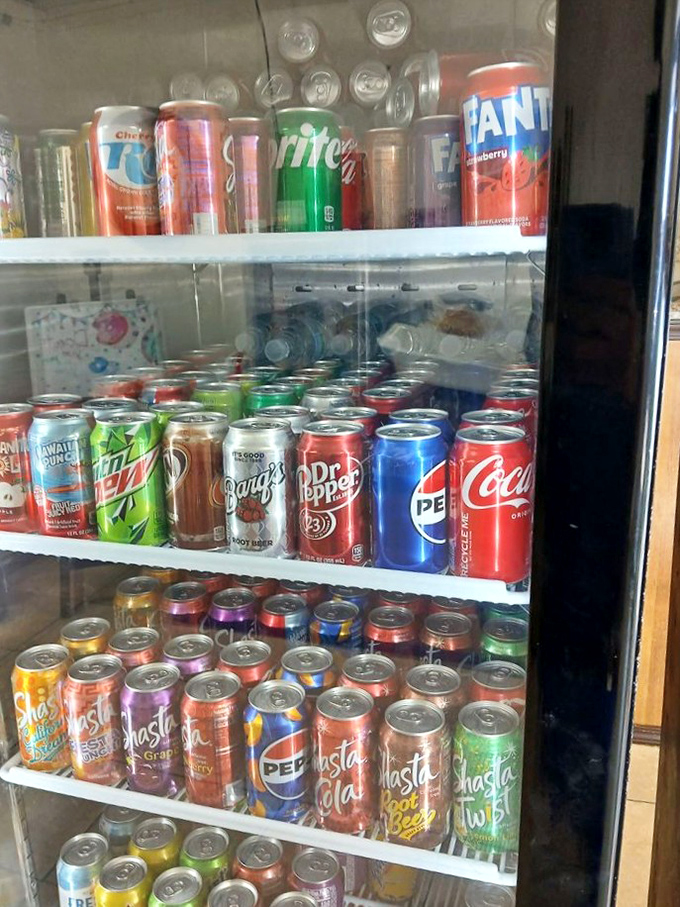 Soda selection fit for a sugar king! Because sometimes you need a liquid chaser for your donut feast.