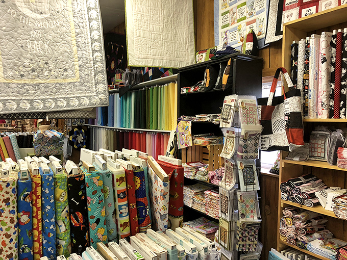 Children's fabrics bring whimsy to the serious craft of quilting. These playful prints would make even the most dignified grandparent giggle with delight.