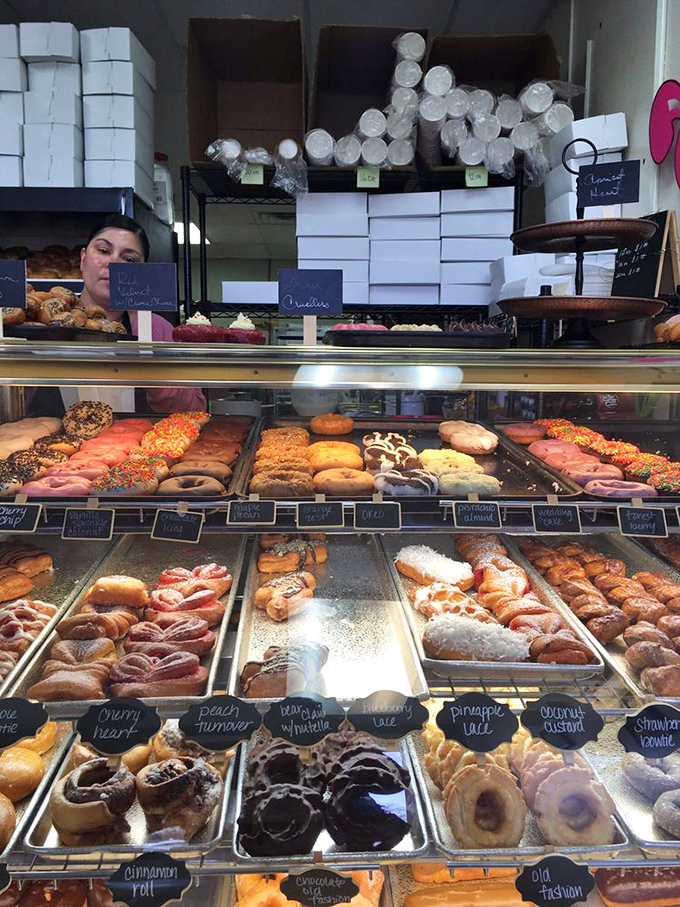 The display case of dreams. Where calories don't count and every shelf offers a different path to happiness.