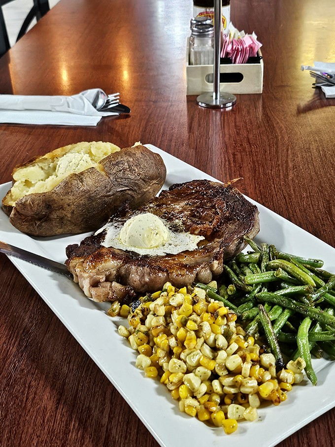 Who said Mexican restaurants can't do American classics? This steak and sides could make even a Texas steakhouse tip its cowboy hat.