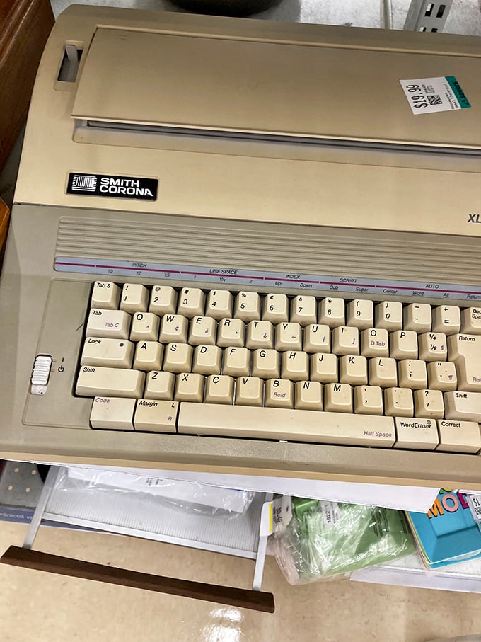 This Smith Corona typewriter isn't just vintage technology&mdash;it's a time machine to an era when every keystroke required commitment.